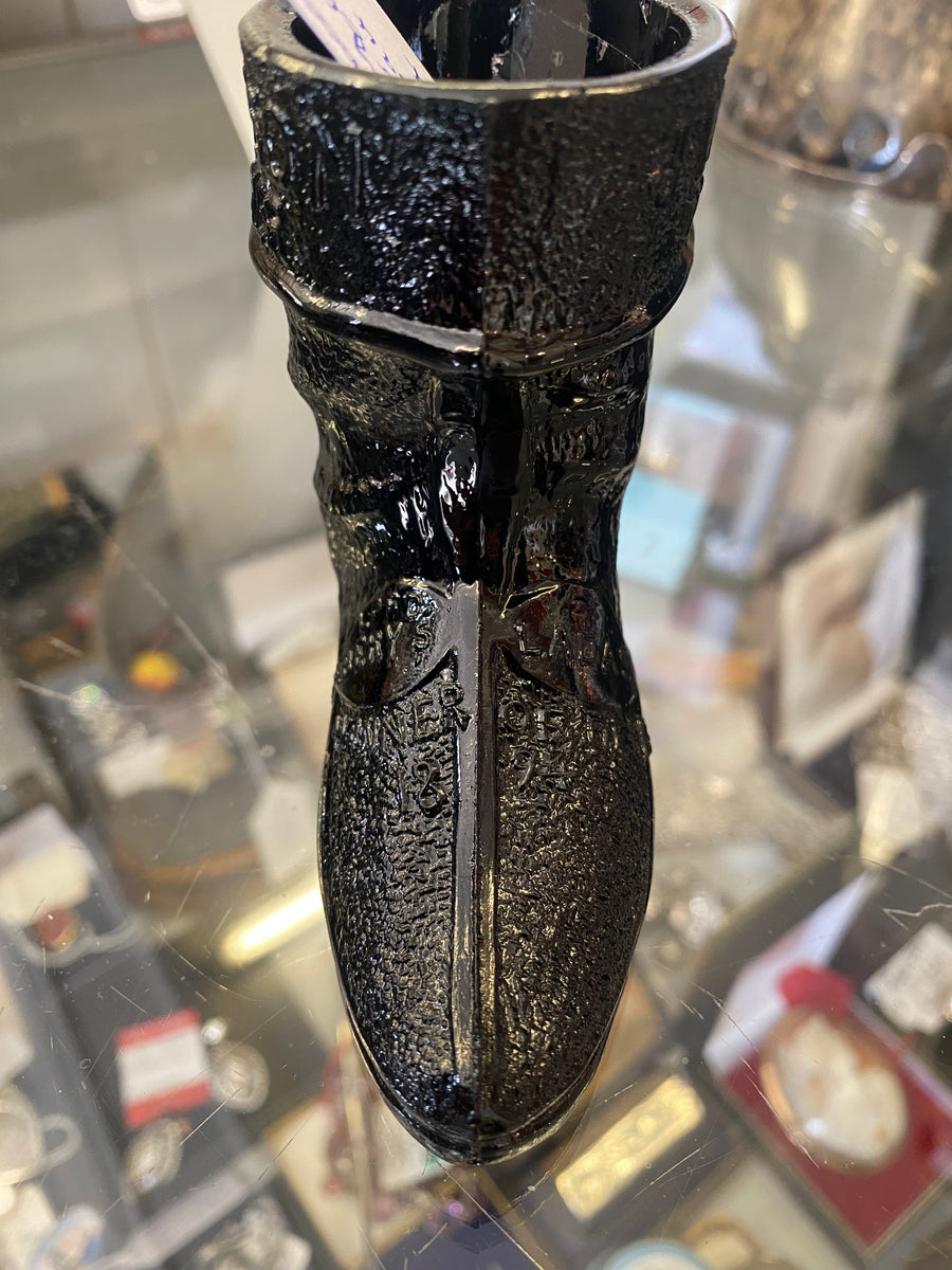 Antique Pressed Glass Boot Commemorating Lara’s, The Winner Of The Der ...